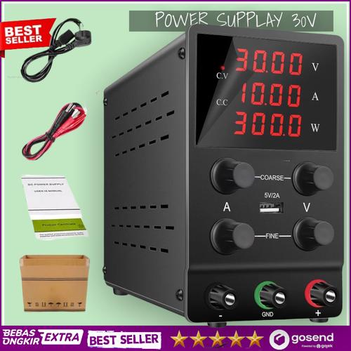Jual Power Supply Listrik Switching Digital Adjustable Daya DC 30V 10A ...