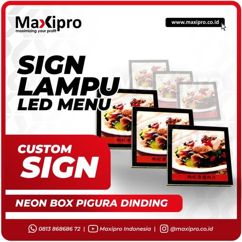 Jual Sign Lampu LED Menu - Kota Surabaya - Maxipro Indonesia | Tokopedia