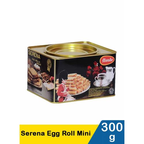 Jual MONDE Egg Roll Tin 300g kue wafer biskuit semprong kaleng enak ...