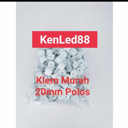 Jual KLEM/CLEM PIPA CONDUIT POLOS Murah 20mm Fiting Kaki Pipa Listrik ...