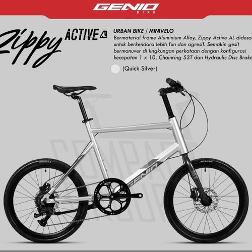 Jual Sepeda Minivelo Genio Zippy Active AL 10 speed Rem Hidrolik (20 Inch) - Kota Bekasi ...