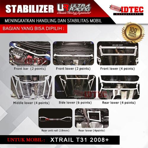 Jual Strutbar Stabilizer Ultra Racing UR XTrail X-Trail T31 2008+ Set ...