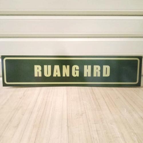 Jual sign akrilik RUANG HRD / rambu ruang HRD - Hitam - 5x20 - Jakarta ...