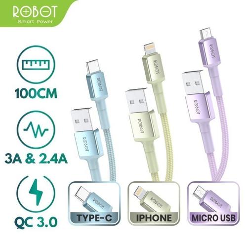 Jual ROBOT RSM100 RSC100 RSL100 Kabel Data Micro Type C iPhone ...
