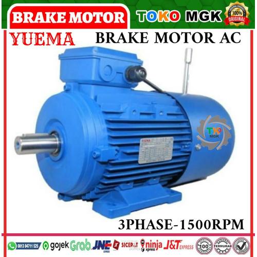 Jual BRAKE AC 1.5KW 2HP 1000RPM 3PHASE B3 FOOT YUEMA ELECTRIC MOTOR - Jakarta Pusat - toko MGK ...