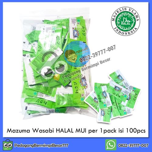 Jual Mazuma Wasabi Paste Neri Wasabi 2gr 1 Pack isi 100pcs | Wasabi ...