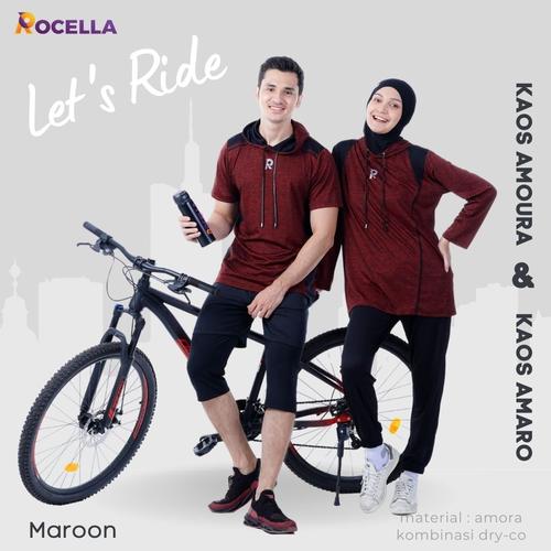 Jual Baju Olahraga Couple Amaro Dan Amaoura Rocella Setelan Kaos Atasan ...