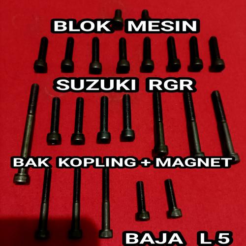 Jual Baut L Baja Bak/Blok/Block/Mesin Kiri Kanan Suzuki Rgr - Kab ...