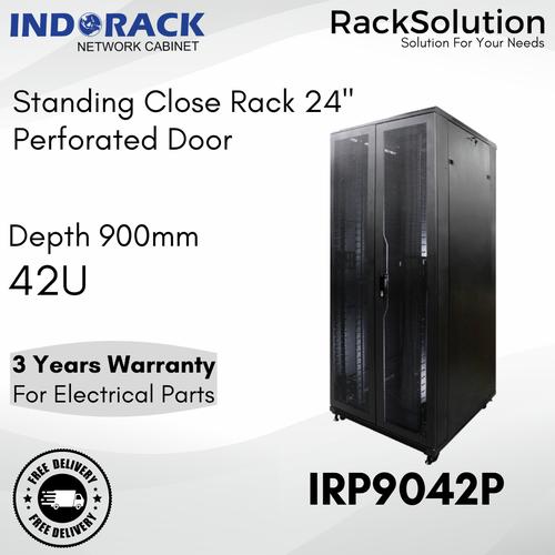 Jual IRP9042P Indorack Close Rack Server 24" Depth 900MM 42U Perforate ...