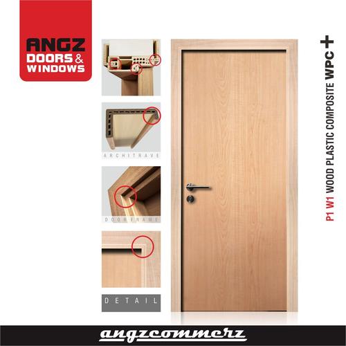 Jual Pintu WPC Set Kusen Laminasi Sheet Pintu Kamar Mandi Pintu Depan ...