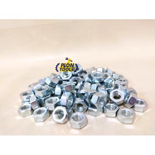 Jual Mur Besi M12 Putih kunci 19 p1.75 Nut Mur Baut 12 mm Mur Putih ...