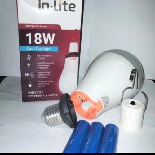 Jual LAMPU LED EMERGENCY BATTERY 18W 18 W INBE007 - INLITE - Jakarta Pusat - Elektrikjayamandiri ...