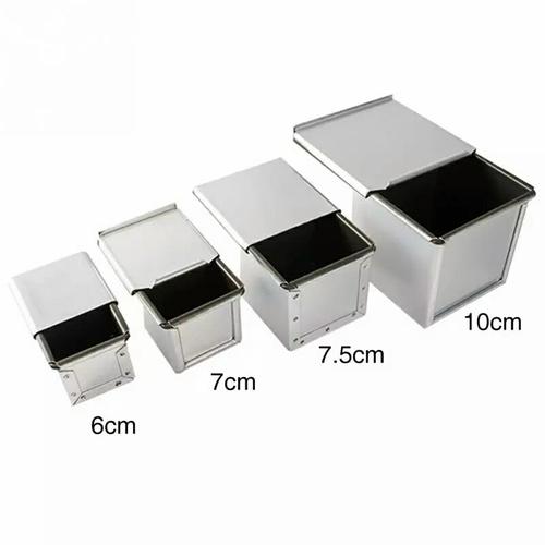 Jual loyang loaf cube pan anti lengket/cetakan roti tawar kubus COD ...