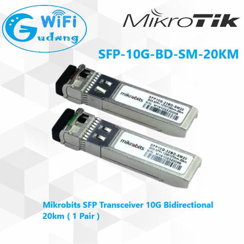 Jual MIKROTIK Mikrobits SFP-10G-BD-SM-20KM SFP Transceiver 10G Bidi ...