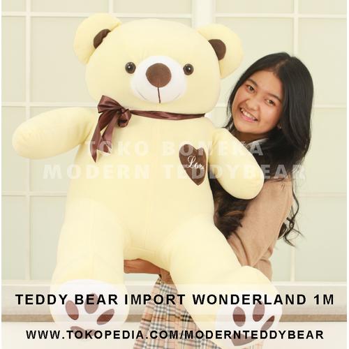 Promo BONEKA BERUANG TEDDY BEAR IMPORT WONDERLAND LOVE JUMBO SUPER ...