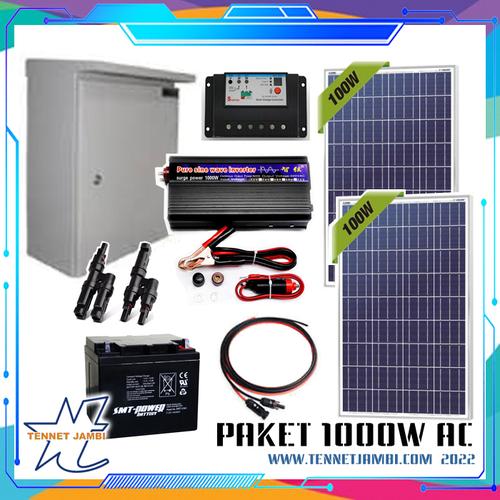 Jual PAKET B SOLAR PANEL LISTRIK 1000W AC / 12V 40AH - Kota Jambi ...