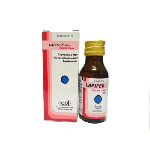 Jual LAPIFED EXPECTORANT 60ML SIRUP OBAT PILEK DISERTAI BATUK BERDAHAK ...