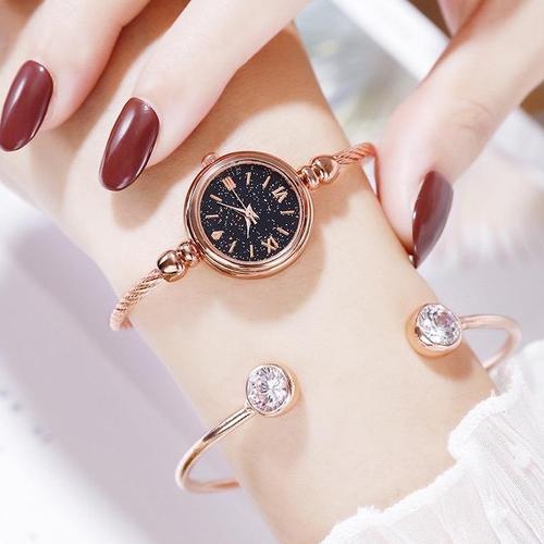 Jual Jam Tangan Wanita Kecil Casual Analog Gelang Rantai Stainless ...