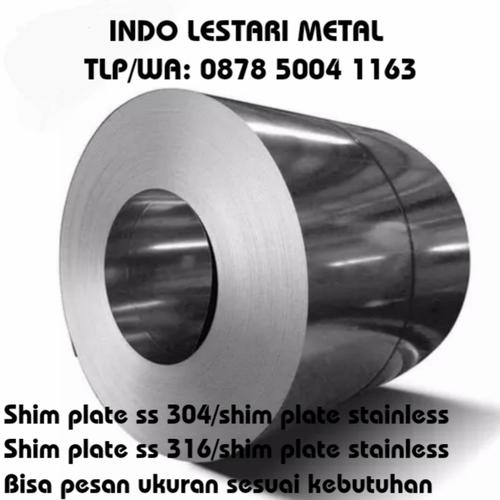 Jual shim plate stainless steel 304 0,5mm x 500mm x 1000mm - shim plat ...