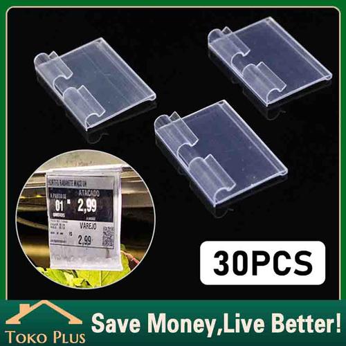 Promo 30pcs pvc stand akrilik price tag label harga minimarket baju ...