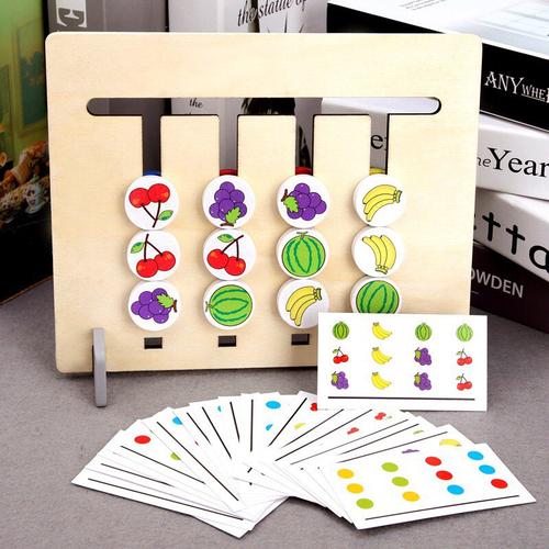 Jual Four Color Logic Game Board 4 Colour Puzzle Montessori Colors ...
