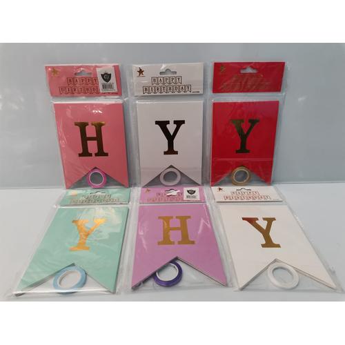Jual BANNER HURUF HAPPY BIRTHDAY/ KERTAS BANNER ABJAD HAPPY BIRTHDAY ...