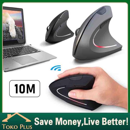 Jual Tangan kanan Vertical Mouse Ergonomic wireless Jenis baterai ...