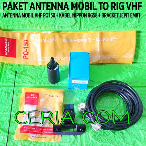 Jual PAKET ANTENA MOBIL VHF ANTENNA RIG MOBIL VHF PECUT LARSEN PO150 VHF - Jakarta Utara - CERIA ...