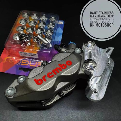 Jual probolt stainless baut breket kaliper brembo axial 4 piston 1 pin - CNC-C1 - Kab. Bogor ...