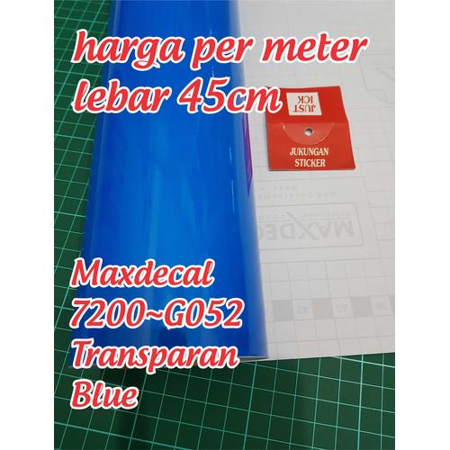 Jual Stiker Max Decal Tembus Biru - Sticker Maxdecal Transparan - Blue ...