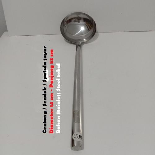 Jual centong sayur stainless super besar irus 55 cm diameter 14,5 cm ...