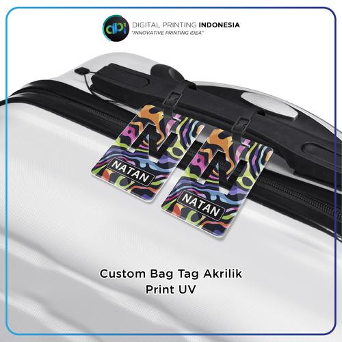 Jual Bag Tag Print UV Custom Bentuk Kotak Tas Koper - Bag Tag Print UV ...