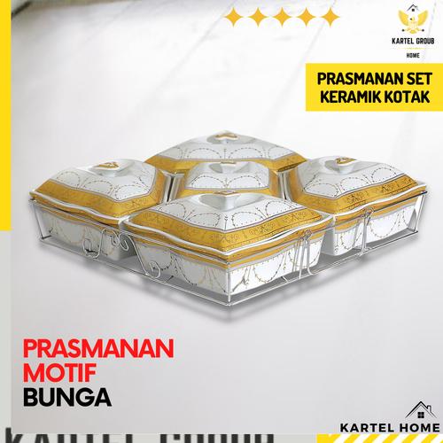 Jual HOME Tempat Saji Makanan Prasmanan Kotak Keramik Tempat Lauk Mewah ...