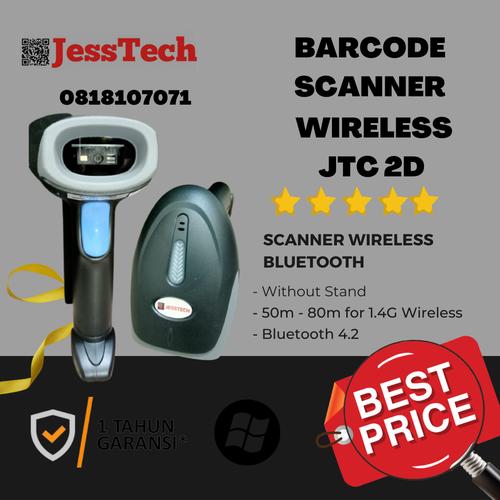 Jual BARCODE SCANNER WIRELESS QRCode JTC 2D R2BT bs pakai di android 1 ...