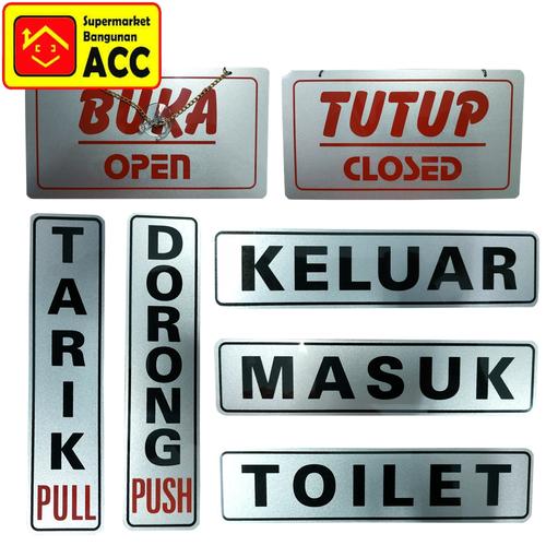 Jual Sign Board / Sign Label / Stiker Label - Masuk - Kota Depok - Toko ...