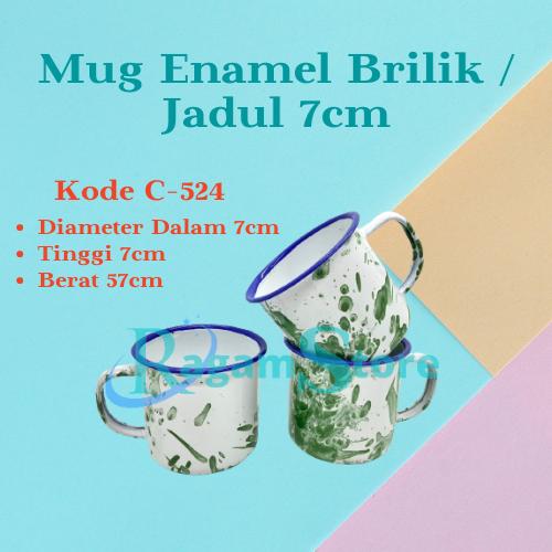 Jual Mug Enamel Brilik 7cm / Gelas Jadul Brilik 7cm Kode C-524 ...