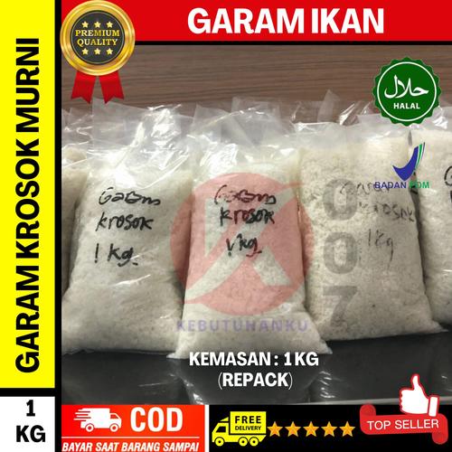 Jual Garam Krosok 1kg HALAL / Garam Kasar / Garam Ikan / NaCl - Kab ...