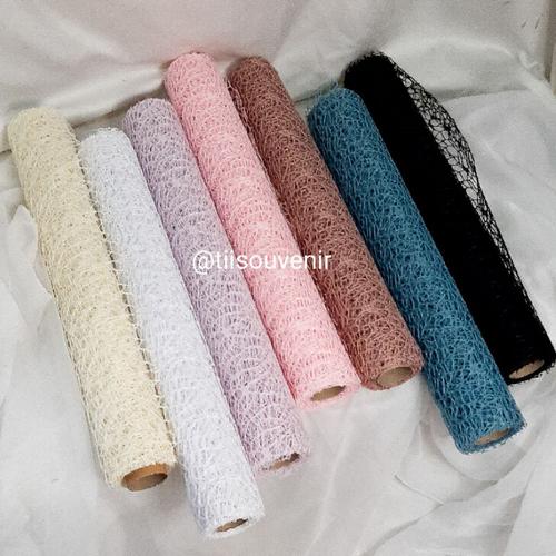 Jual Kertas Bunga Korean Jaring Wrapping Paper Spider Mash Jala Polynet ...
