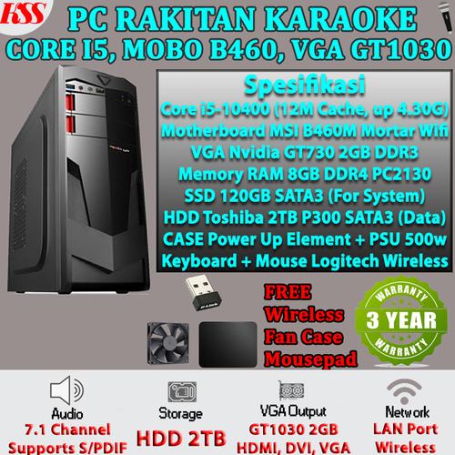 Jual KOMPUTER / PC Rakitan KARAOKE VGA External, Audio 7.1 Channel, HDD ...