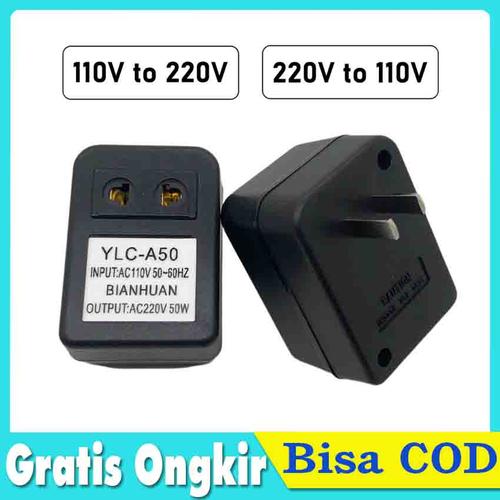 Jual LL AC 220V to 110V/110V to 220V AC Power Voltage Converter 50W ...