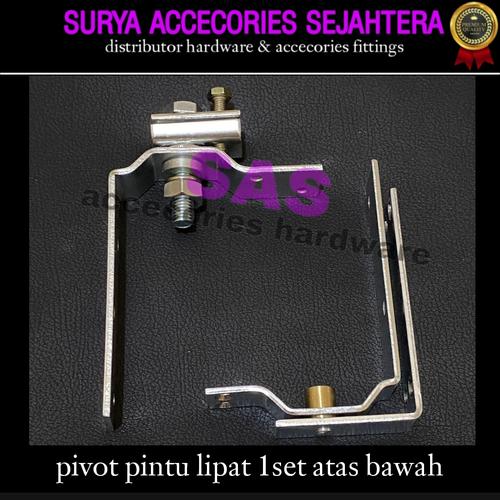 Jual pivot pintu lipat heavy duty 1set atas bawah pivot pintu folding ...