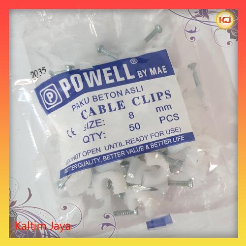 Jual Klem Kabel Listrik Plastik Paku Beton 8mm / 8 mm Cable Clip no.8 ...