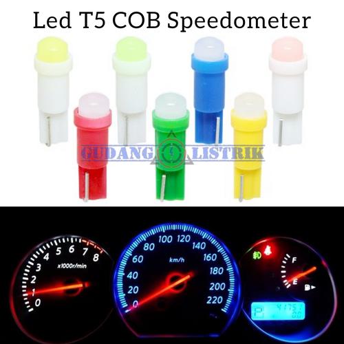 Jual Led T5 COB Lampu Speedometer Motor Mobil 12V Super Terang - Merah ...