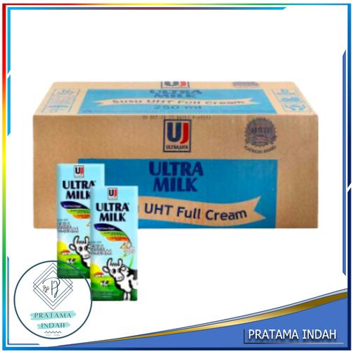Jual SUSU ULTRA PUTIH UHT FULL CREAM 200 ML 1 KARDUS ISI 24 PCS - Kota ...