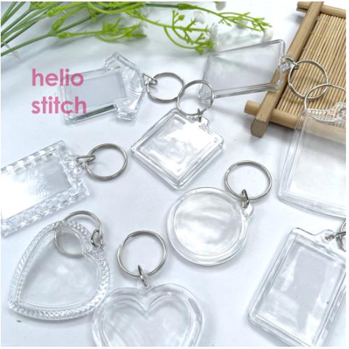 Jual 1 pcs Gantungan Kunci Akrilik Insert Paper Photo Keychain ...