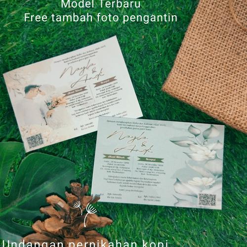 Jual undangan kopi pernikahan mini custom foto murah cantik - Model 12 ...