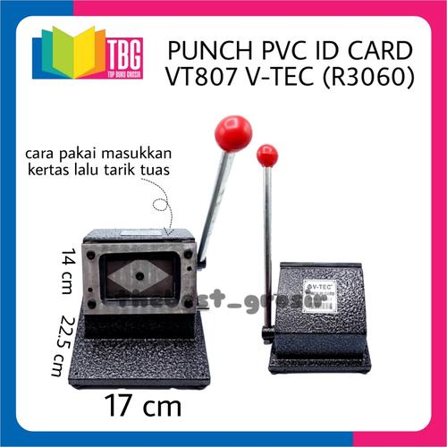 Jual PUNCH PVC ID CARD VT807 V-TEC BESAR - ALAT PLONG POTONG ID CARD ...