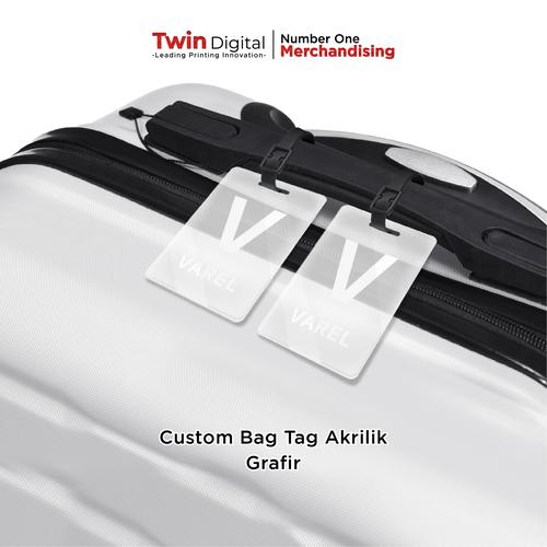 Jual Luggage Tag Custom Label Nama Koper Tas - Bag Tag Kotak Grafir 01 ...