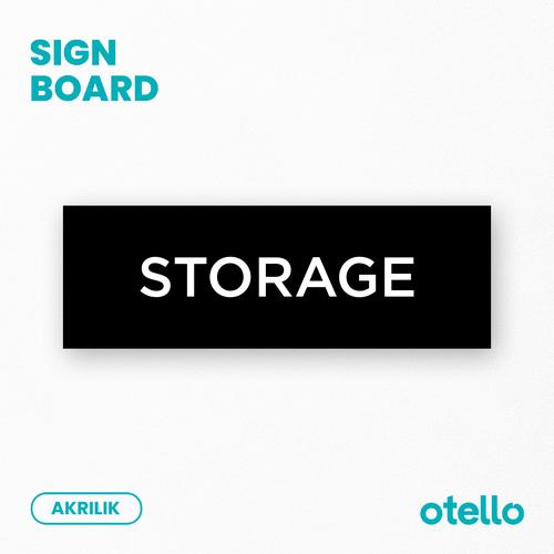 Jual Storage Sign Board Akrilik Print Papan Petunjuk Signage Nama ...