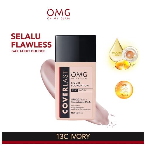Jual OH MY GLAM Coverlast Liquid Foundation | OMG Foundation Alas Bedak ...